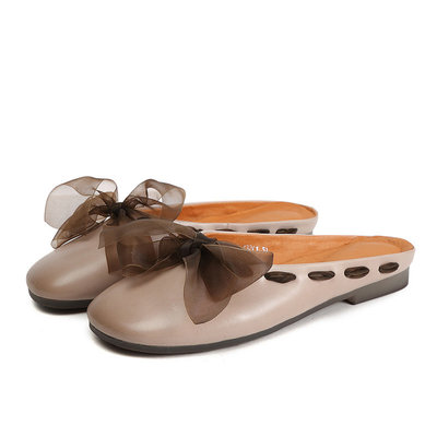 S484 Elegant And Fashionable Women'S Sandals, Leather Sandals, Literary And Fresh, Baotou Slippers, Women'S Shoes Manufa