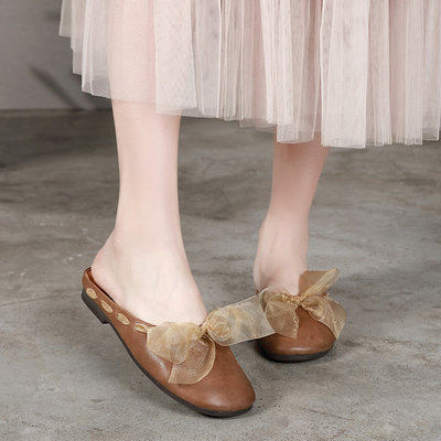 S484 Elegant And Fashionable Women'S Sandals, Leather Sandals, Literary And Fresh, Baotou Slippers, Women'S Shoes Manufa