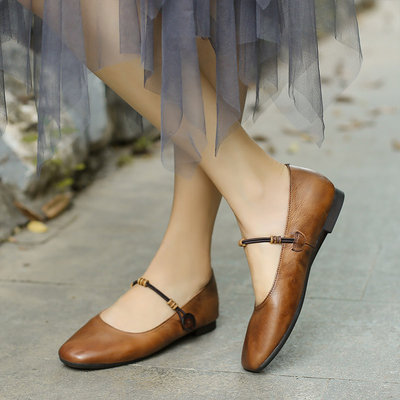 S513 2020 New Single Shoes Literary Forest Women'S Shoes 2020 Summer Light Mouth Comfortable Sandals Women
