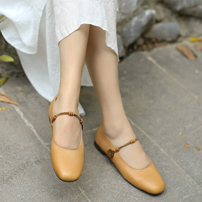 S513 2020 New Single Shoes Literary Forest Women'S Shoes 2020 Summer Light Mouth Comfortable Sandals Women