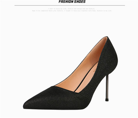 ZM005 929-38 European And American New Style Sexy Nightclub High Heels Women'S Shoes Stiletto High Heels Shallow Mouth P