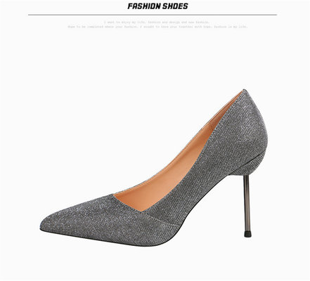 ZM005 929-38 European And American New Style Sexy Nightclub High Heels Women'S Shoes Stiletto High Heels Shallow Mouth P