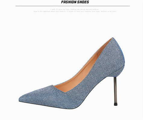 ZM005 929-38 European And American New Style Sexy Nightclub High Heels Women'S Shoes Stiletto High Heels Shallow Mouth P
