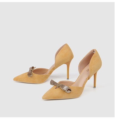 ZM017 Single Shoes Women 2020 Spring New Women'S Shoes Stiletto Pointed Toe Ladies Sandals High Heels Women