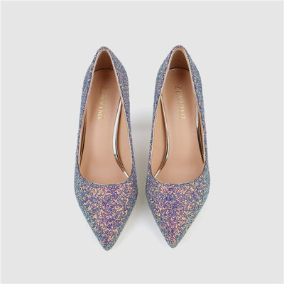 ZM028 96289-23 New Style Super High Heel Pointed Toe Single Shoes Stiletto Sexy High Heel Women Shoes Wholesale
