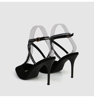 ZM036 9928-14 New Style High Heels Hot Rhinestone Stiletto Single Shoes Women Sandals...