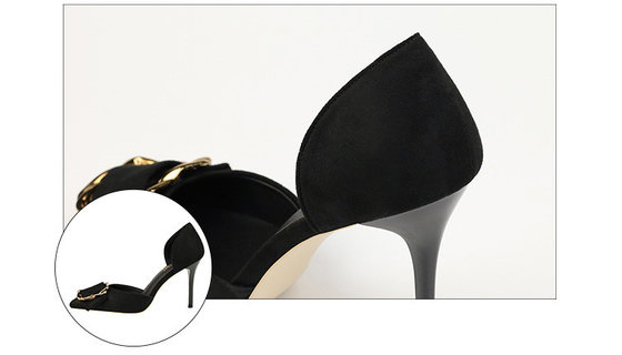 ZM037 9928-15 New Style European And American Sexy Super High Heels Stiletto Pointed Shallow Mouth Hollow Single Shoes