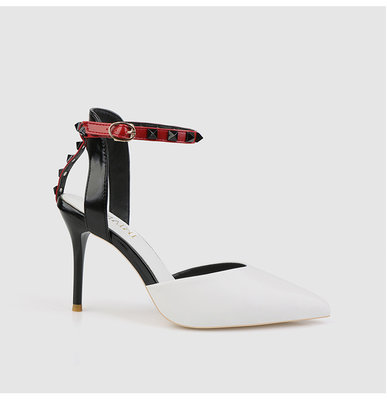 ZM039 289-9 High Heel Ladies Sandals 2020 Summer New Pointed Sexy Rivet Fashion Simple Women'S Shoes