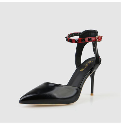 ZM039 289-9 High Heel Ladies Sandals 2020 Summer New Pointed Sexy Rivet Fashion Simple Women'S Shoes