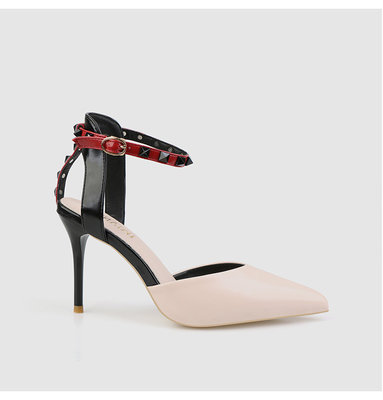 ZM039 289-9 High Heel Ladies Sandals 2020 Summer New Pointed Sexy Rivet Fashion Simple Women'S Shoes