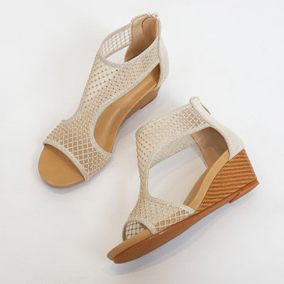 BS033 Sandals Women'S Shoes 2020 Summer New All-Match Comfortable Casual Mesh Women'S Shoes Thick-Soled Wedges With Larg