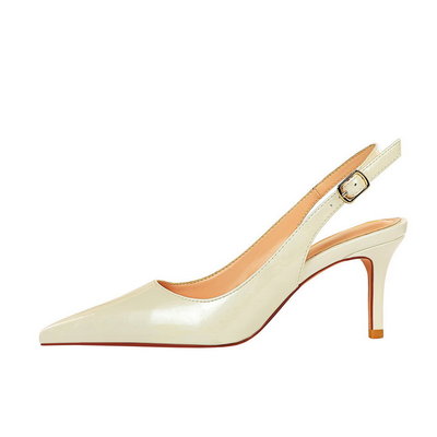 8999-1 European And American Style Simple Stiletto High-Heeled Shallow Mouth And Pointed Toe With Pedicure And Pedicure