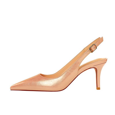 8999-1 European And American Style Simple Stiletto High-Heeled Shallow Mouth And Pointed Toe With Pedicure And Pedicure