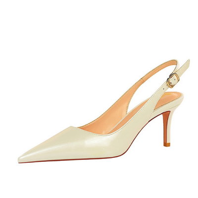 8999-1 European And American Style Simple Stiletto High-Heeled Shallow Mouth And Pointed Toe With Pedicure And Pedicure