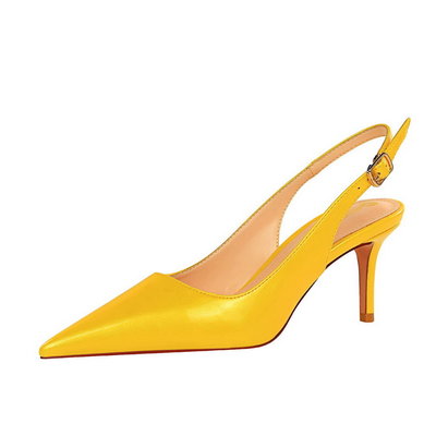8999-1 European And American Style Simple Stiletto High-Heeled Shallow Mouth And Pointed Toe With Pedicure And Pedicure