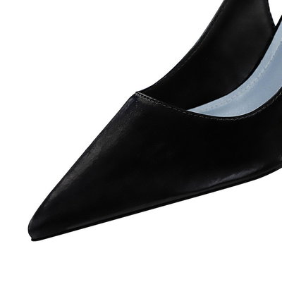 8999-3 European And American Style Simple Stiletto High-Heeled Shallow Mouth And Pointed Toe With Pedicure And Pedicure