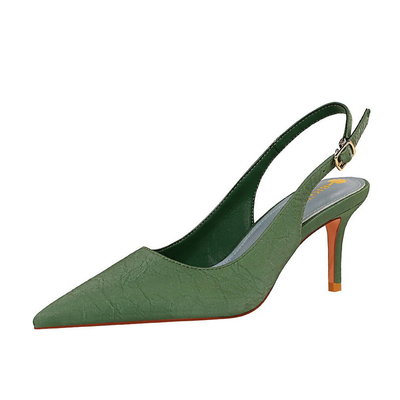8999-3 European And American Style Simple Stiletto High-Heeled Shallow Mouth And Pointed Toe With Pedicure And Pedicure
