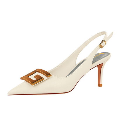 089990-5 European And American Style Banquet Women'S Shoes Stiletto High Heels Shallow Mouth Pointed Toe Hollow Back Str