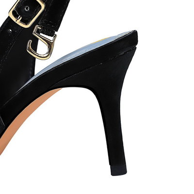 089990-5 European And American Style Banquet Women'S Shoes Stiletto High Heels Shallow Mouth Pointed Toe Hollow Back Str