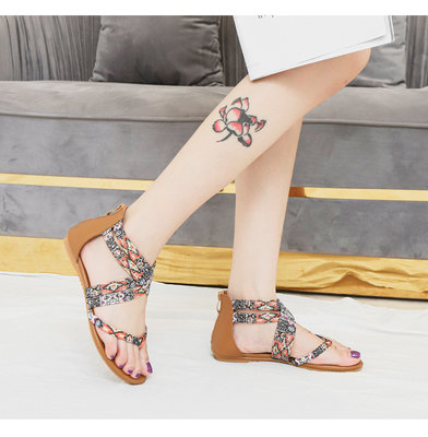BS052 Wedge Heel Sandals Women'S BS048 Amazon Bohemian Sandals 2020 Summer New European And American Casual Sub-Ethnic R