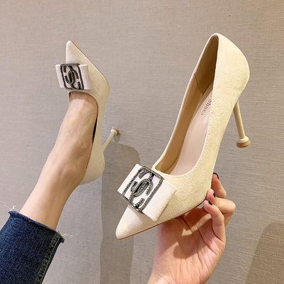 9333-021 European And American Sexy Pointed Shallow Mouth High Heels Net Red Rhinestone Stiletto Women'S Single Shoes Ni
