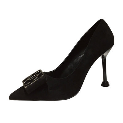 9333-021 European And American Sexy Pointed Shallow Mouth High Heels Net Red Rhinestone Stiletto Women'S Single Shoes Ni