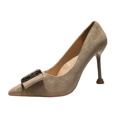9333-021 European And American Sexy Pointed Shallow Mouth High Heels Net Red Rhinestone Stiletto Women'S Single Shoes Ni