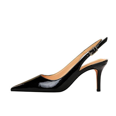 8999-1 European And American Style Simple Stiletto High-Heeled Shallow Mouth And Pointed Toe With Pedicure And Pedicure