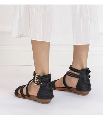 BS058 Wedge Heel Sandals Women 2020 Summer New Style European And American Open Toe All-Match Women'S Shoes Thick-Soled