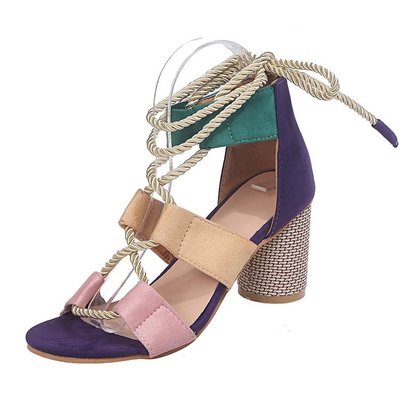 BS063 Summer New Style Women'S Shoes Sandals High-Heeled Women'S Shoes Ladies High-Heeled Slippers Ladies Sandals