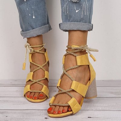 BS063 Summer New Style Women'S Shoes Sandals High-Heeled Women'S Shoes Ladies High-Heeled Slippers Ladies Sandals