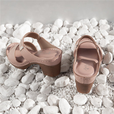 BS070new European and American sandals women summer leisure foreign trade sandals thick high-heeled large size comfortab