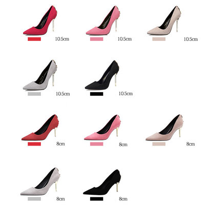 608-6 Fashion Pointed High Heels Nightclub Sexy Metal Heel Women'S Single Shoes Stiletto Bow Women Shoes Wedding Shoes H