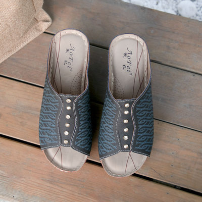 BS072 Amazon 2021 Rhinestone Flower Ladies Roman Slippers Car Stitching Beach Slope Mother Shoes Open Toe Women Sandals
