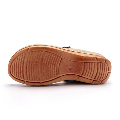 BS077 BS077 Europe And The United States 2021 New Slippers Women Summer Fashion Rhinestone Wedges Sandals Foreign Trade