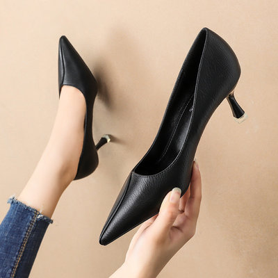 9797-1 Korean Fashion Pointed Shallow Mouth High Heels Stiletto Professional OL Women'S Single Shoes Were Thin And Versa