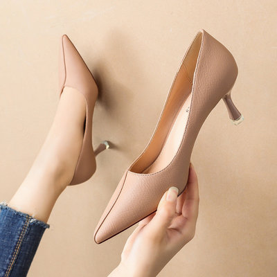 9797-1 Korean Fashion Pointed Shallow Mouth High Heels Stiletto Professional OL Women'S Single Shoes Were Thin And Versa
