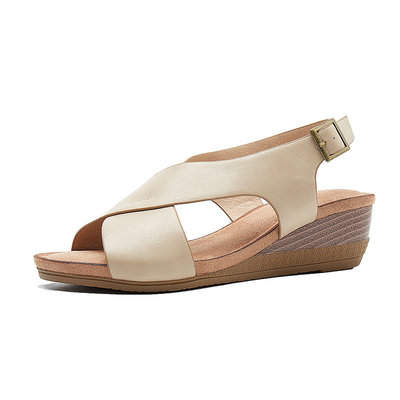 BS096 Ladies Shoes2021 New Slope With Roman Shoes Large Size Sandals Simple Sandals Women Footwear Boots