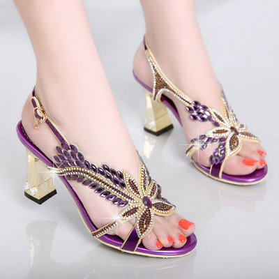 BS101 OEM2021 New European And American Slippers Female Slope Heel Casual And Comfortable Mother Sandal Girl One-Piece D