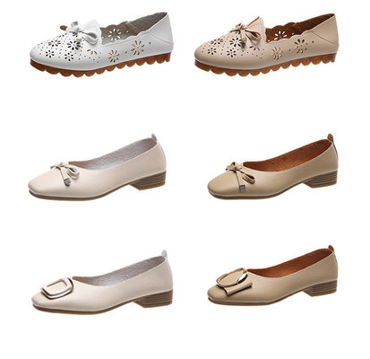 BS106 Beef Tendon Soft Sole Single Shoes Flat Shoes Women'S Spring 2021 New Shoes Fashion Casual Shoes Women'S Shoes Aut