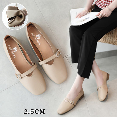 BS106 Beef Tendon Soft Sole Single Shoes Flat Shoes Women'S Spring 2021 New Shoes Fashion Casual Shoes Women'S Shoes Aut