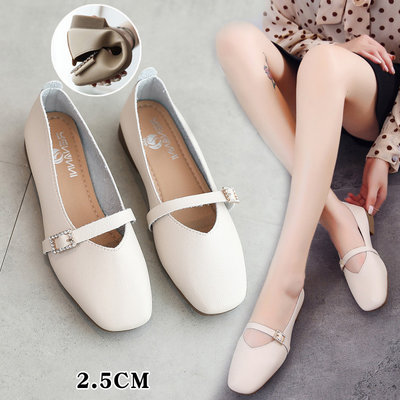 BS106 Beef Tendon Soft Sole Single Shoes Flat Shoes Women'S Spring 2021 New Shoes Fashion Casual Shoes Women'S Shoes Aut