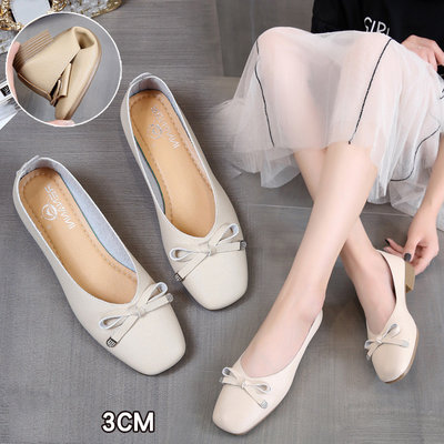BS106 Beef Tendon Soft Sole Single Shoes Flat Shoes Women'S Spring 2021 New Shoes Fashion Casual Shoes Women'S Shoes Aut