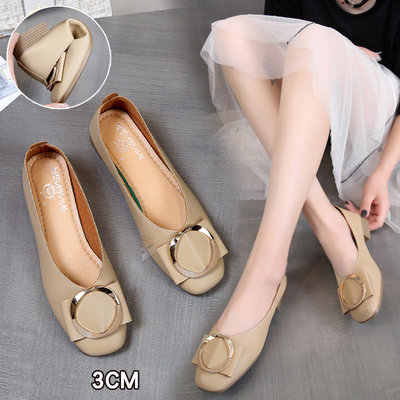 BS106 Beef Tendon Soft Sole Single Shoes Flat Shoes Women'S Spring 2021 New Shoes Fashion Casual Shoes Women'S Shoes Aut