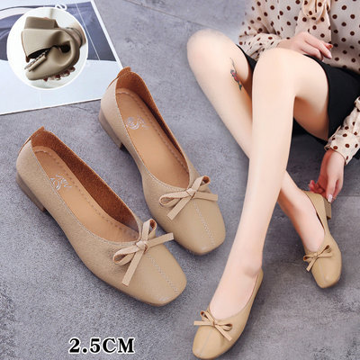 BS106 Beef Tendon Soft Sole Single Shoes Flat Shoes Women'S Spring 2021 New Shoes Fashion Casual Shoes Women'S Shoes Aut