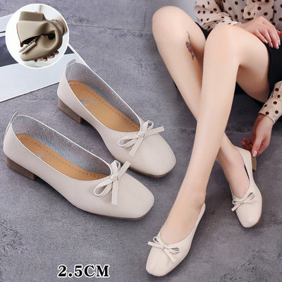 BS106 Beef Tendon Soft Sole Single Shoes Flat Shoes Women'S Spring 2021 New Shoes Fashion Casual Shoes Women'S Shoes Aut