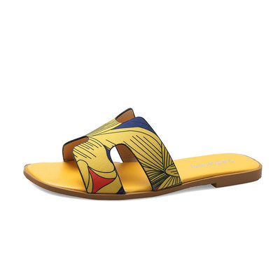 BS116 Summer Women'S Shoes New Korean Style Flat-Toe Flat Slippers Women'S Flat-Heel Summer Sandals And Slippers Wholesa