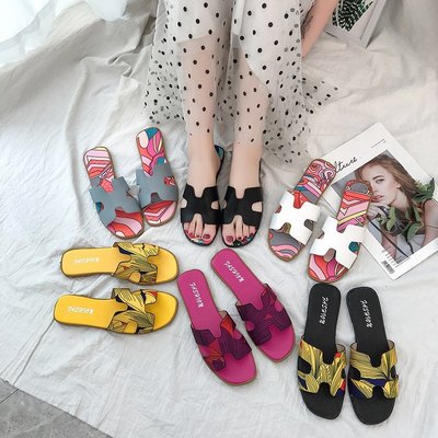 BS116 Summer Women'S Shoes New Korean Style Flat-Toe Flat Slippers Women'S Flat-Heel Summer Sandals And Slippers Wholesa