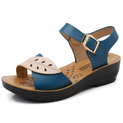 BS121 Women'S Shoes Summer New Mother Sandals Flat Non-Slip Soft Bottom Sandals And Slippers