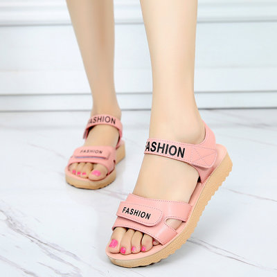 BS122 New Casual Orange Blue Slippers Female Summer Fashion Flat Non-Slip Outer Wear Sandals And Slippers Casual Slipper